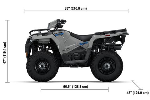 Specs: 2026 Polaris Sportsman 570 Ghost Gray