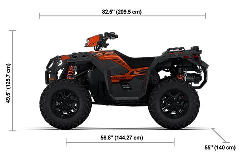 Specs: 2026 Polaris Sportsman XP 1000 S Lava Orange Metallic
