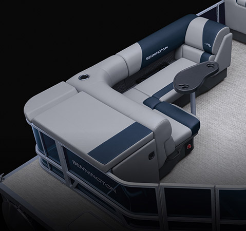 L Bench Pontoon Layouts | Bennington