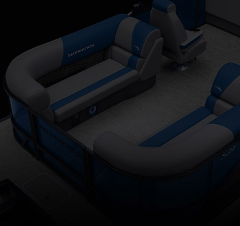 Quad Bench Pontoon Layouts | Bennington