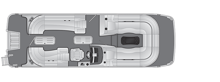 Bennington R Bowrider Line Floor Plans | Bennington