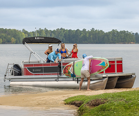 Toolless Boat Accessory Attachment System | Godfrey Pontoon