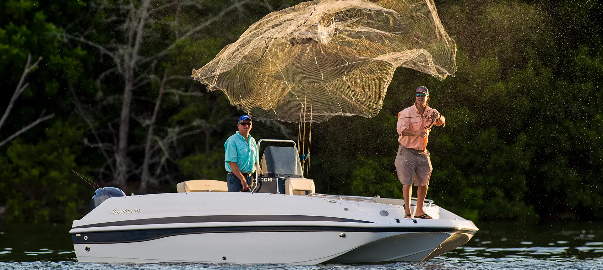 Specs: Center Console 19 OB | Hurricane Deck Boats