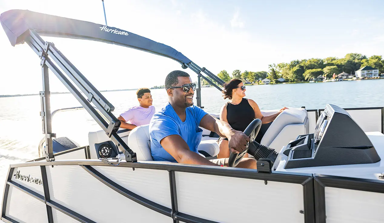 FunDeck OB Models - Party Deck Boats | Hurricane