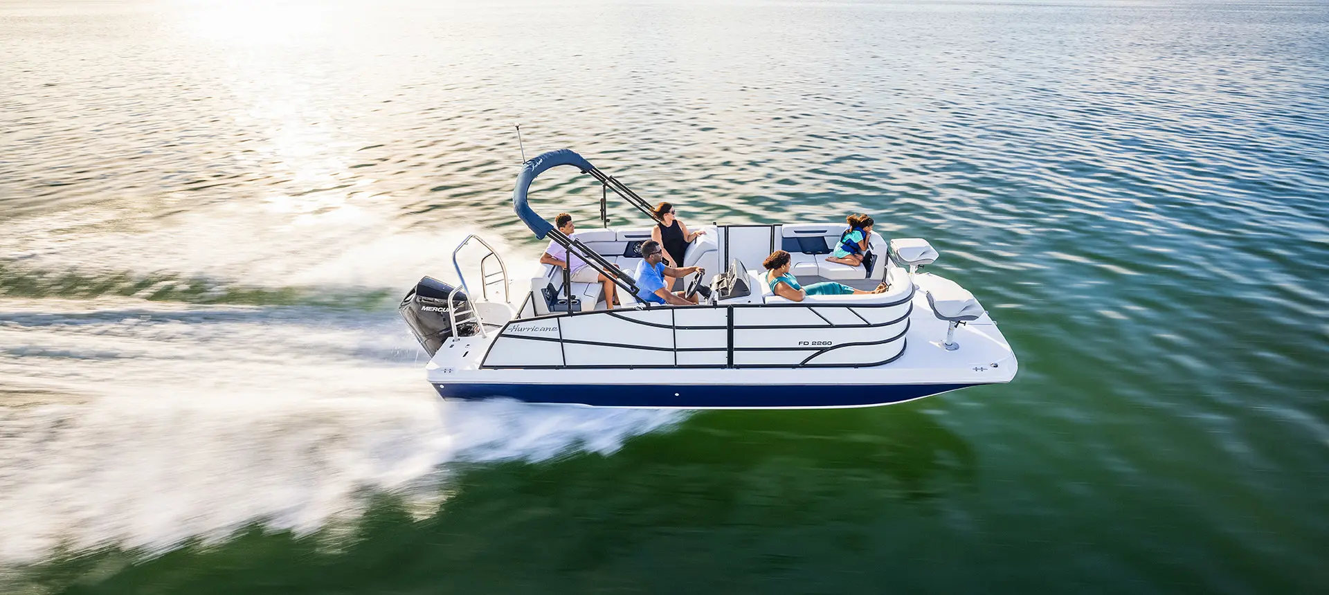 Specs: FunDeck 2260 F | Hurricane Deck Boats