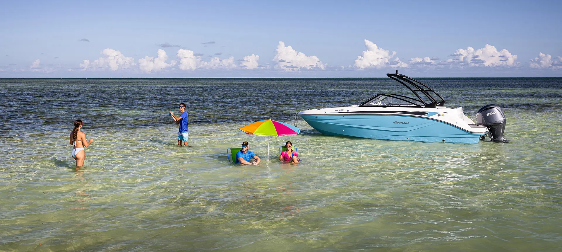Specs: SunDeck 235 Outboard | Hurricane Deck Boats