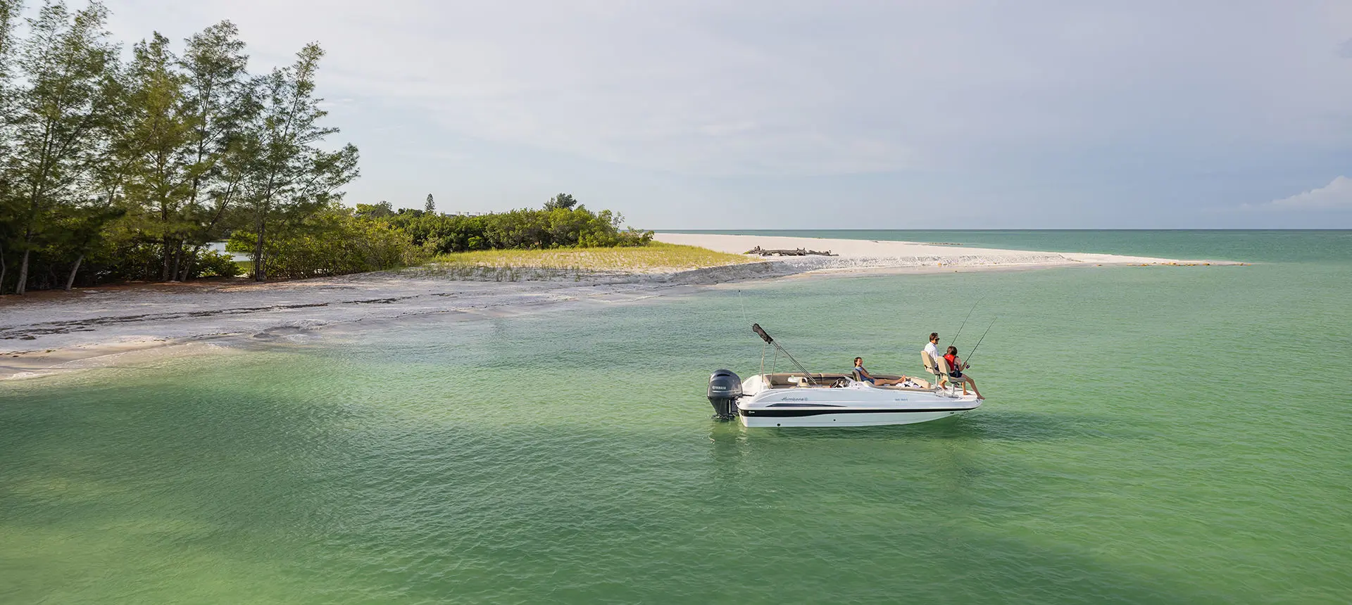 Specs: SunDeck Sport 201 OB | Hurricane Deck Boats
