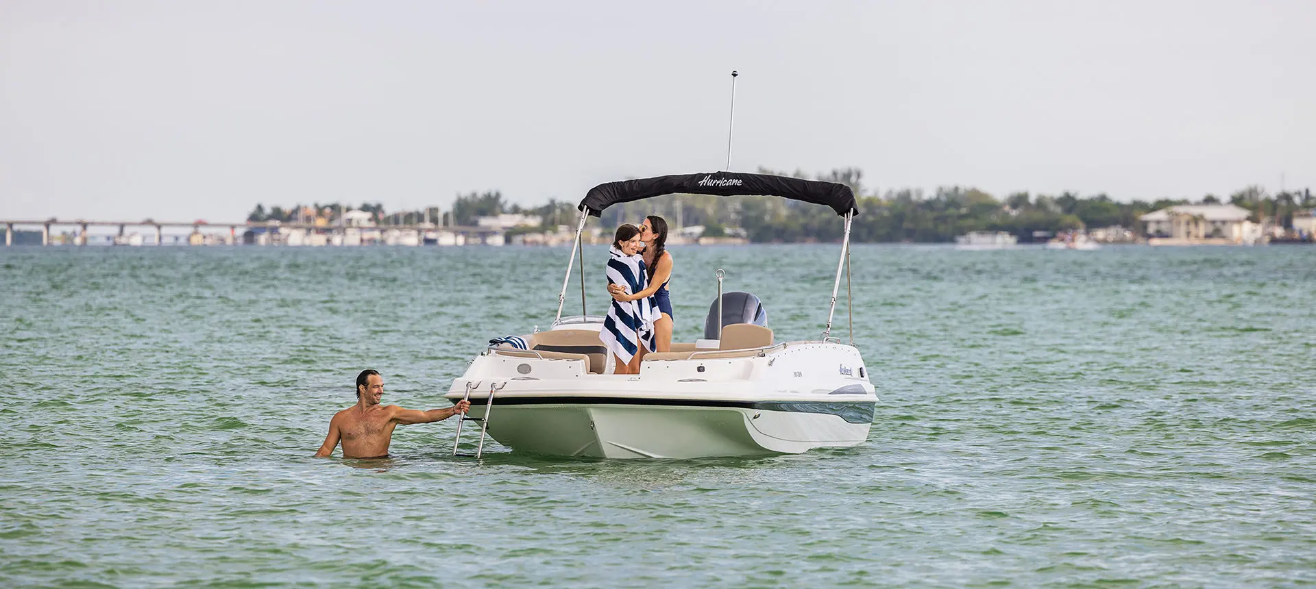 Specs: SunDeck Sport 201 OB | Hurricane Deck Boats