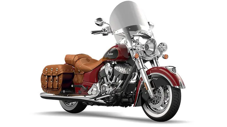 2015 Indian Chief Vintage Motorcycle - Indian Red and Thunder Black
