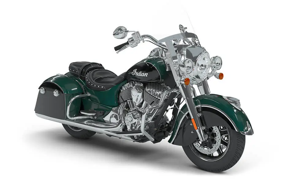 2018 Indian Springfield Motorcycle - Metallic Jade/Thunder Black