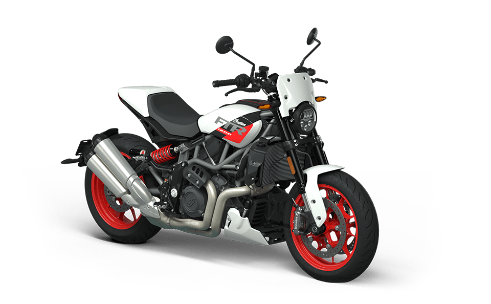 2023 Indian FTR Sport Motocicleta - White Lightning / Indy Red US