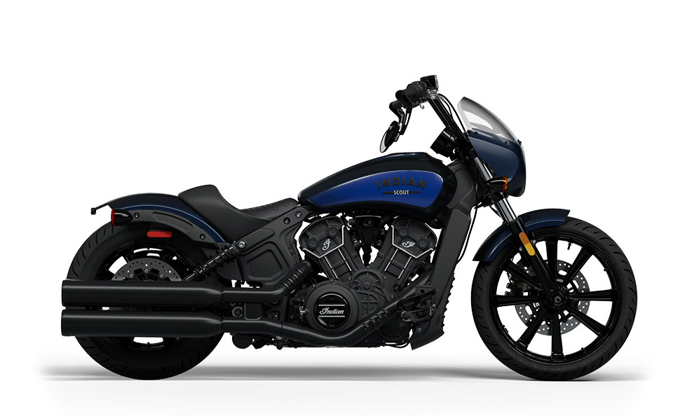 2024 Indian Scout Rogue Motocicleta - Black Azure Crystal [ICON] MX
