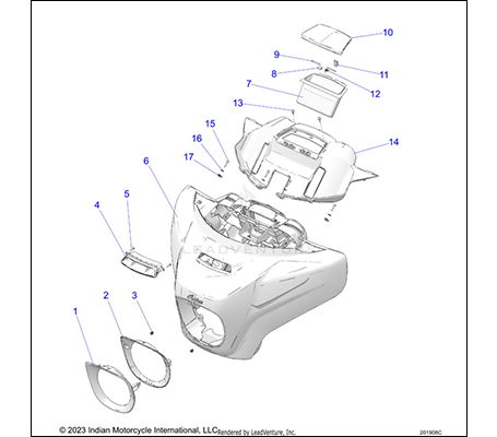 Indian Motorcycle Body Panel Assembly Diagrams