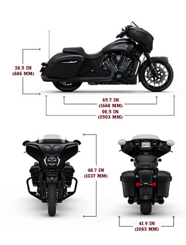 Specs: 2025 Indian Chieftain PowerPlus Dark Horse Motorcycle