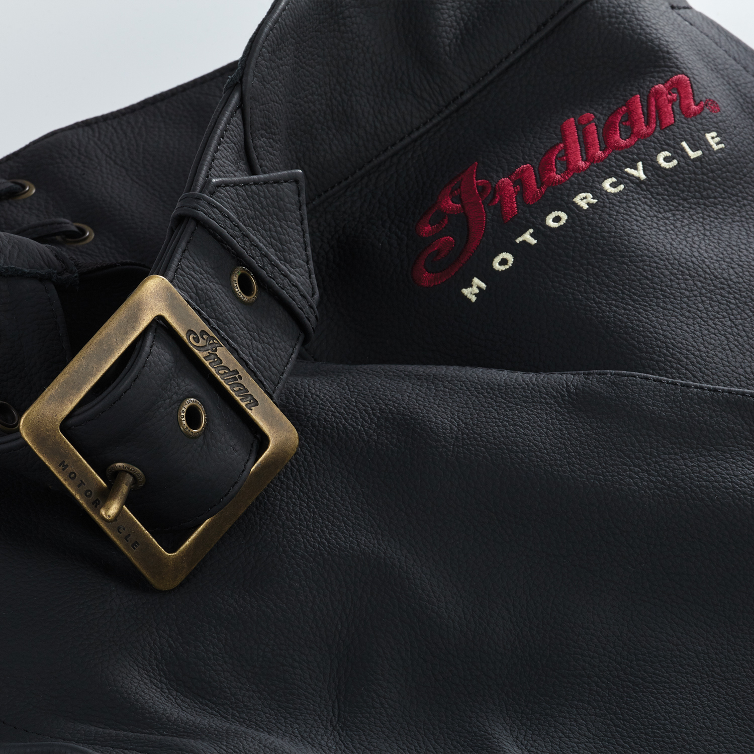 Indian Motorcycle Men's Traditional Leather Chaps, Black | eBay