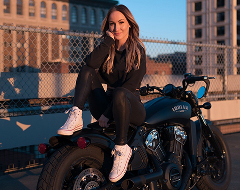 Gabrielle Collier - Indian Motorcycle Ambassador EN-CA