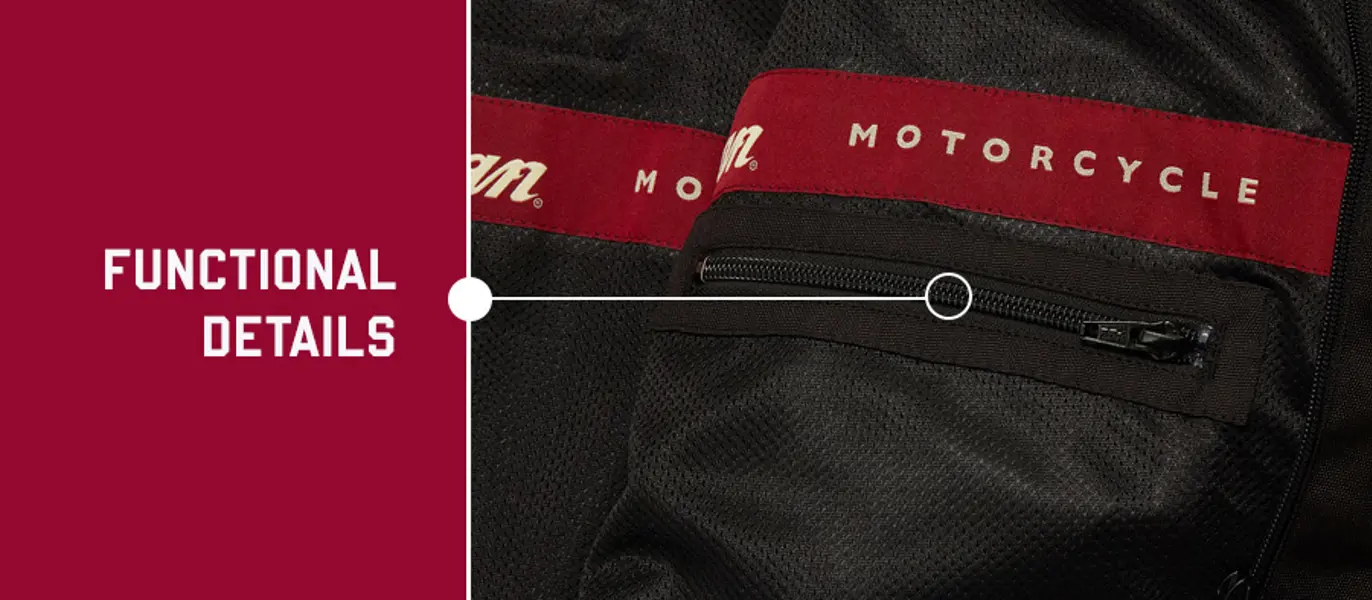 Men's Milestone Mesh Jacket, Black | Indian Motorcycle