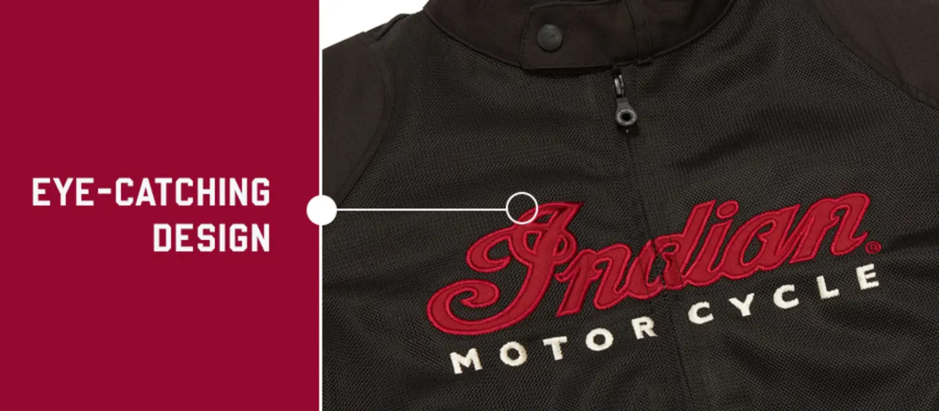 Men's Milestone Mesh Jacket, Black | Indian Motorcycle