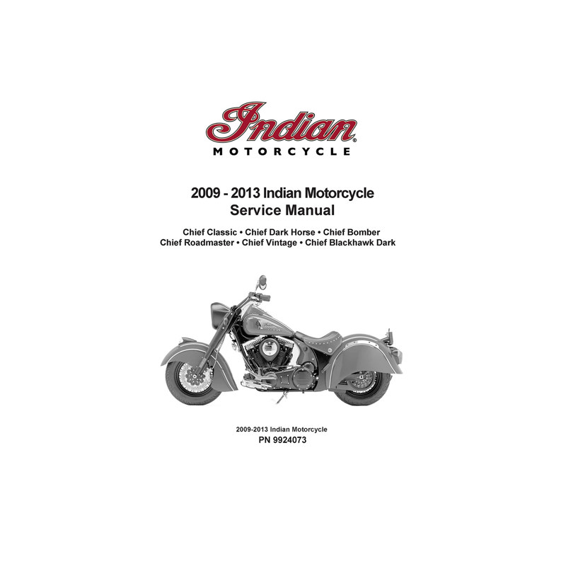 Service Manual for 2009-2013 Indian Chief | Indian Motorcycle