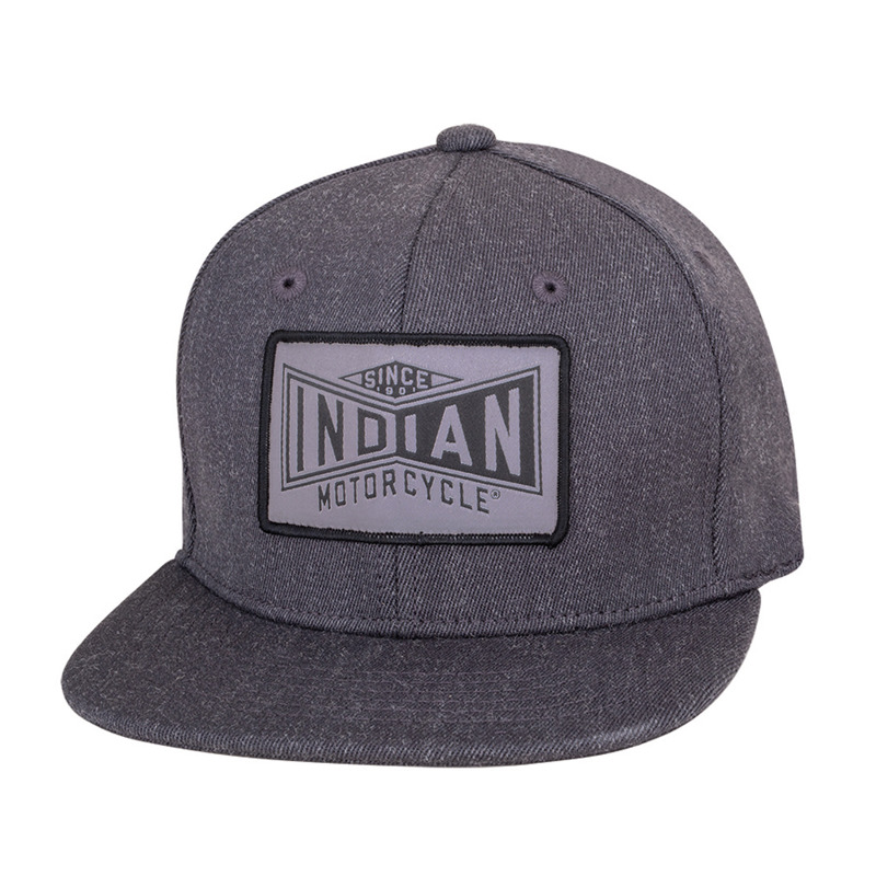 Mirror Patch Flex Fit Hat, Gray | Indian Motorcycle