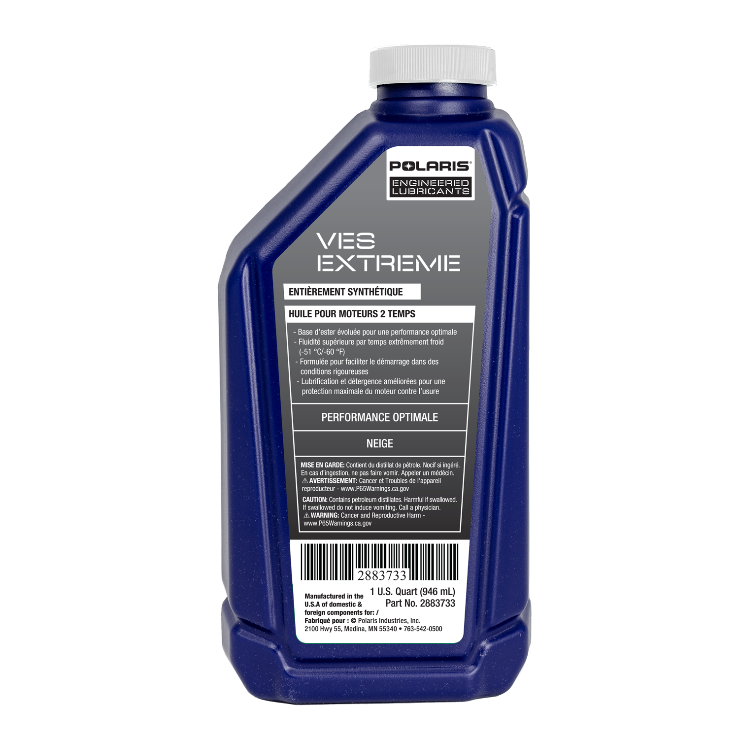 Polaris Snowmobile VES EXTREME Full Synthetic 2 Cycle Oil for ...