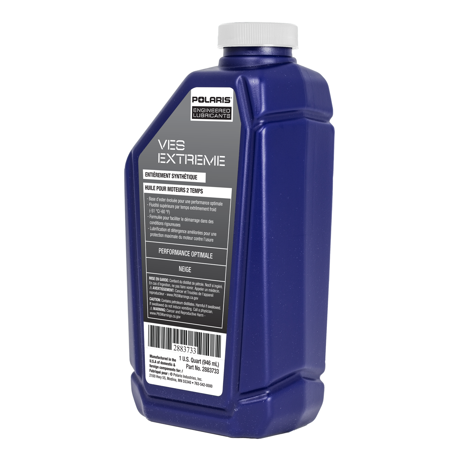 Polaris Snowmobile VES EXTREME Full Synthetic 2 Cycle Oil for ...