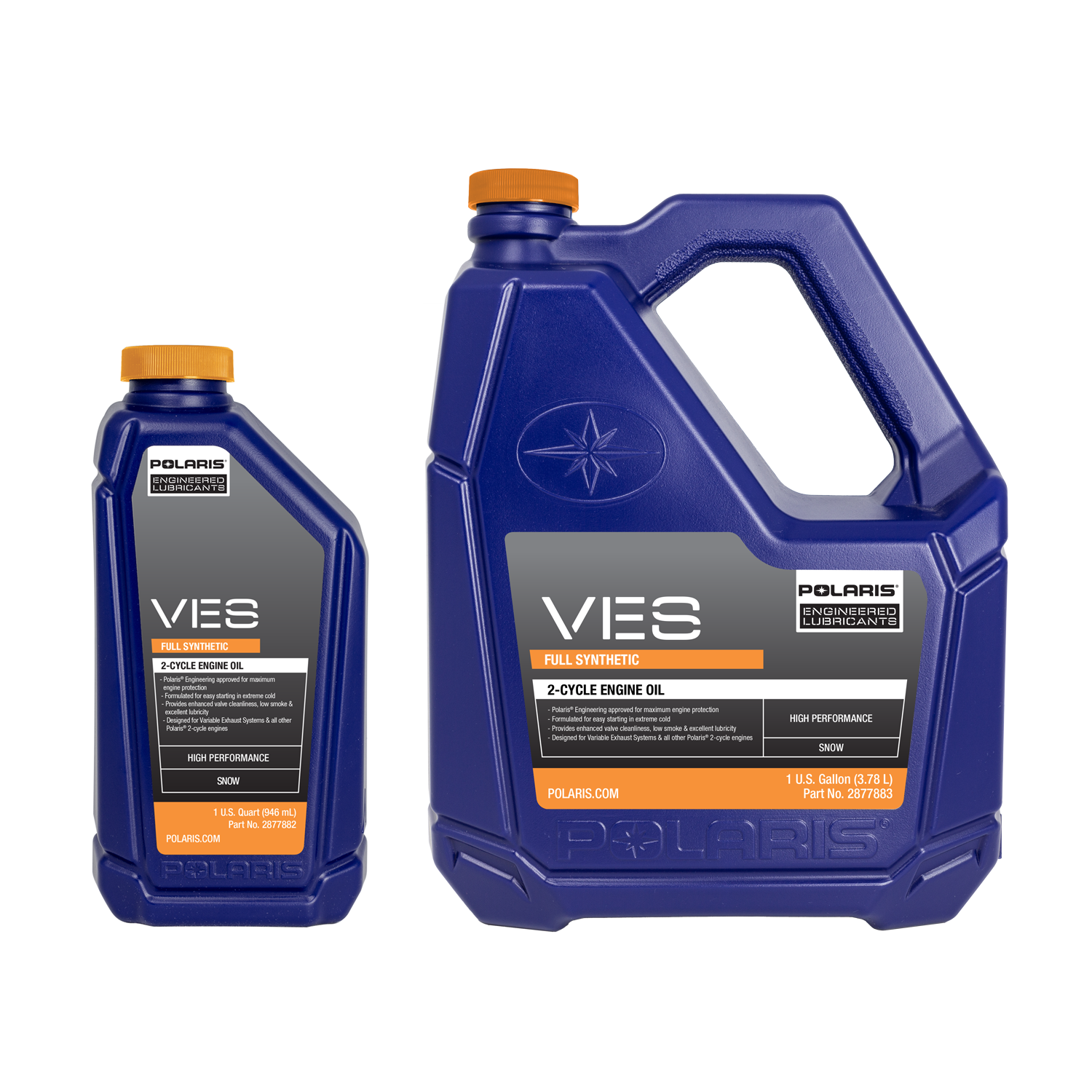 VES Full Synthetic 2-Cycle Oil, For 2-Stroke Snowmobiles | Polaris