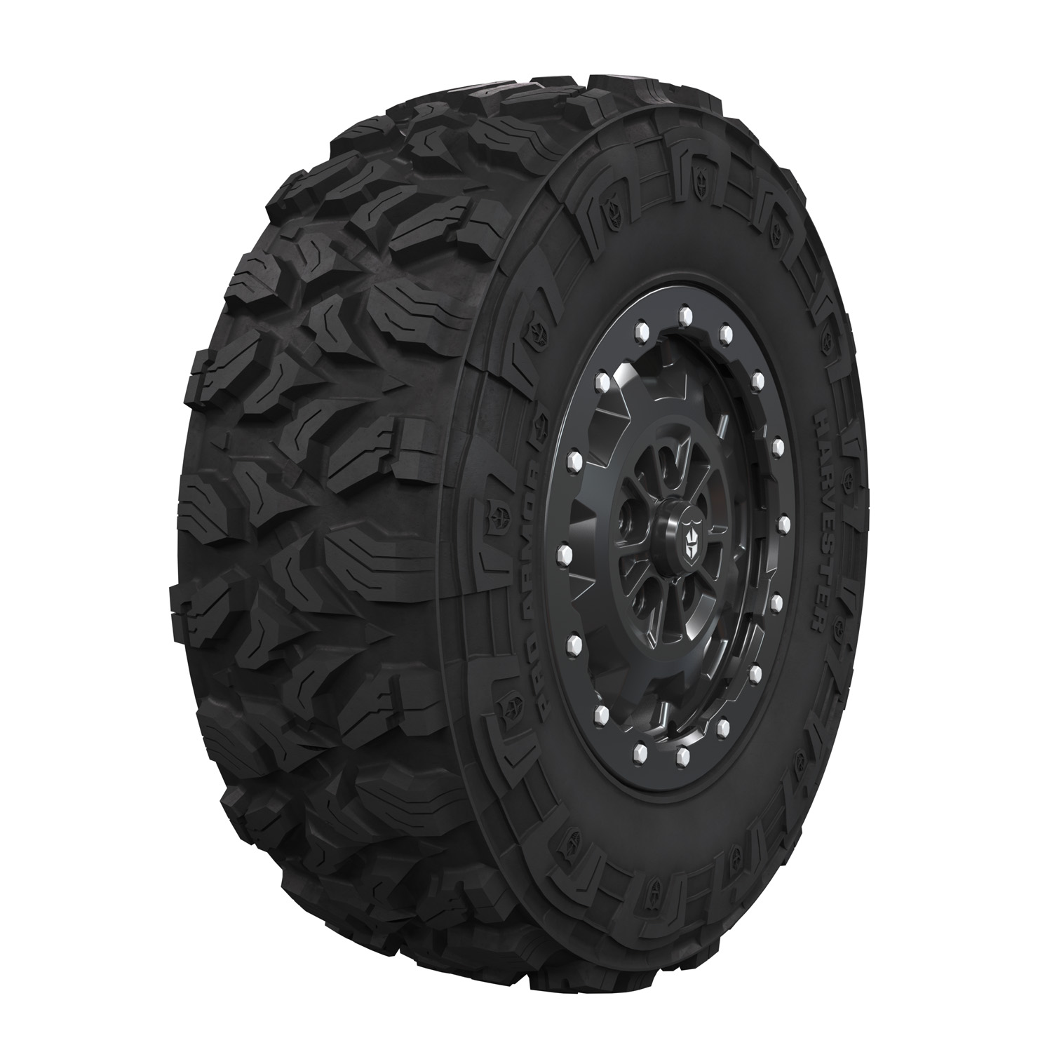 Pro Armor Wheel & Tire Set: 5304 Beadlock & Harvester, 30" x 10" R15 ...