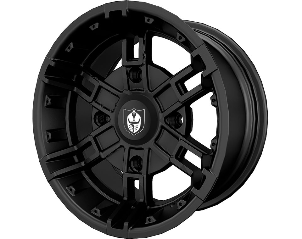 Pro Armor Wheel & Tire Set: 4202 & Attack, Matte Black, 26" R14 ...