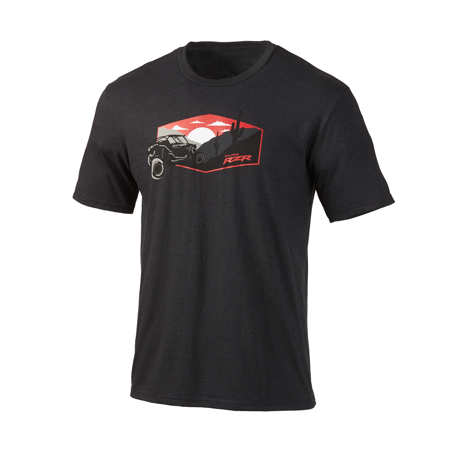 Men's Desert Tee, Black & Red | Polaris