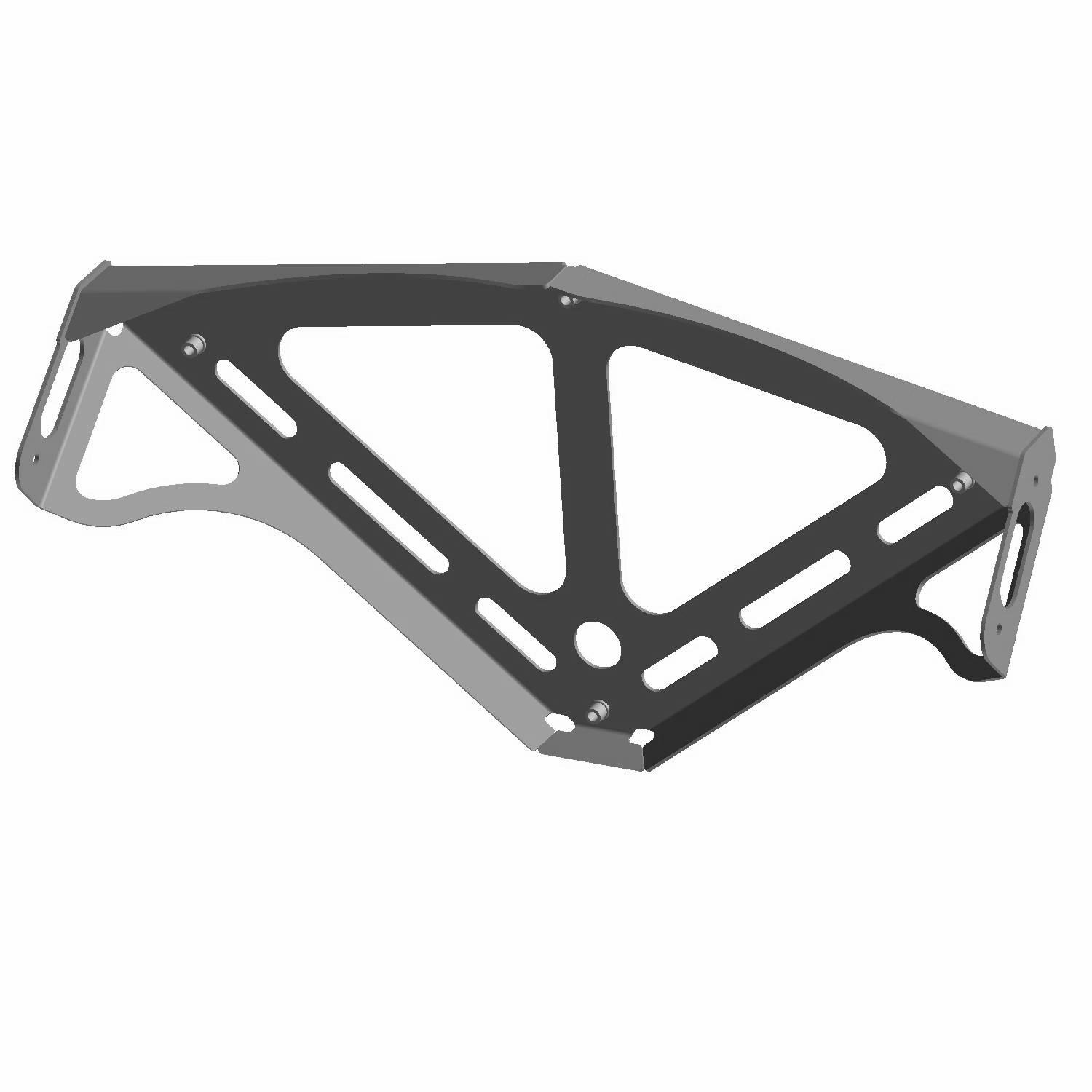 Rack Support Assembly, Rear, Matte Black, Part 1024204-458 | Polaris RZR