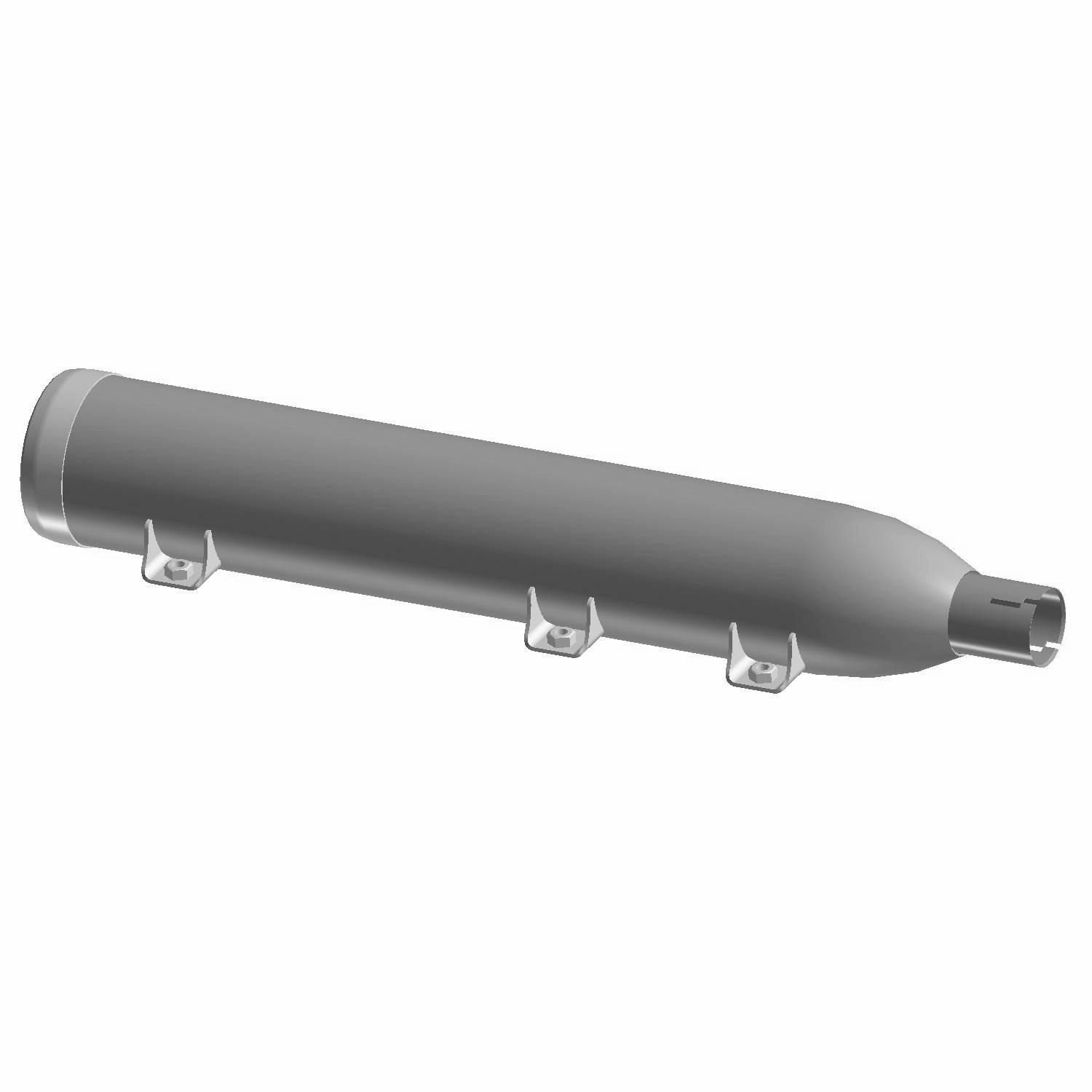 ASM-MUFFLER,UPR,N,DC,INTL,BLK/CHR [INTL ONLY], Part 1262996-1781 ...