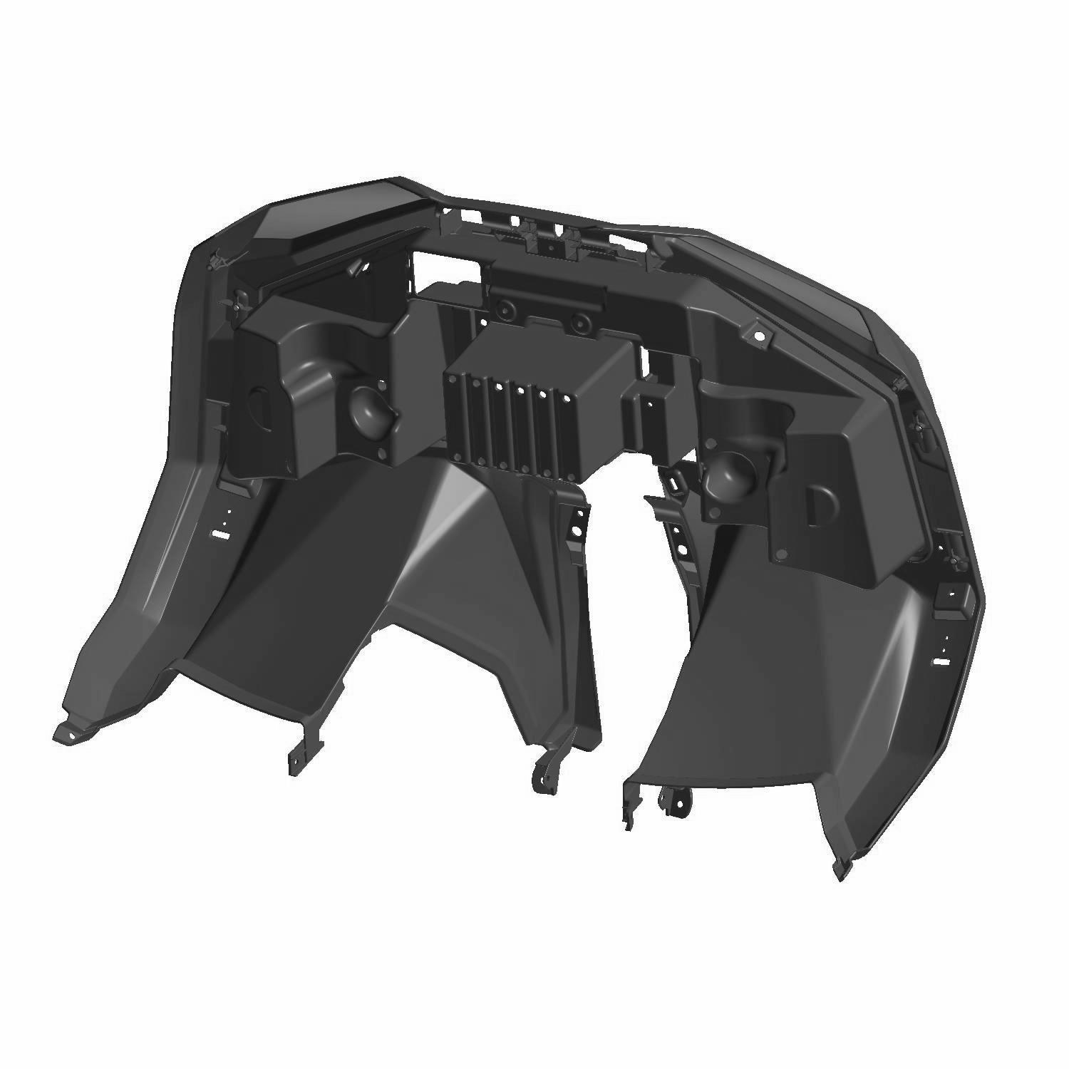 CAB-FRONT,PNT,SUNSET RED [INCL. WARNING DECALS][E57FS][S57CS][S57FS][TO ...