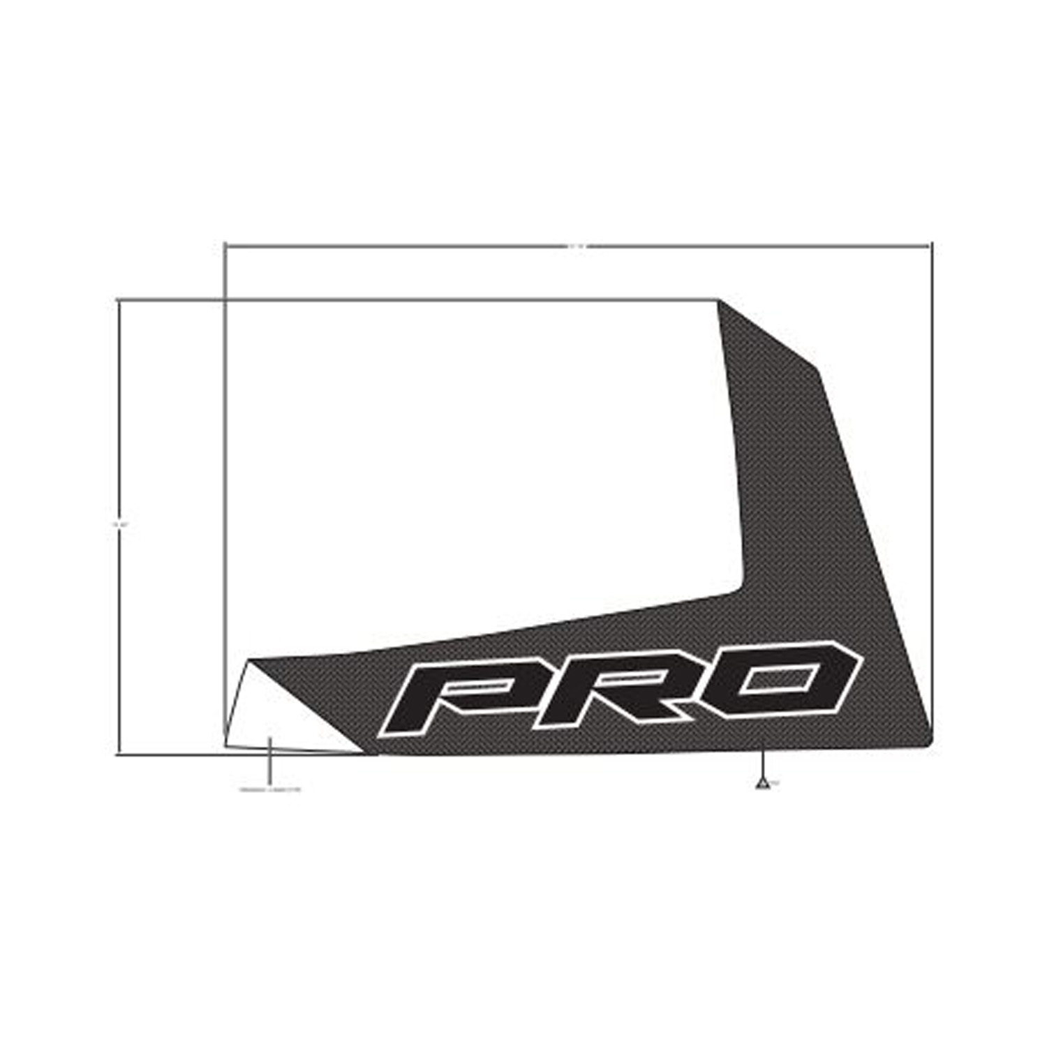 "Pro" Side Panel Decal, Left, Part 7181906 | Polaris Snowmobiles