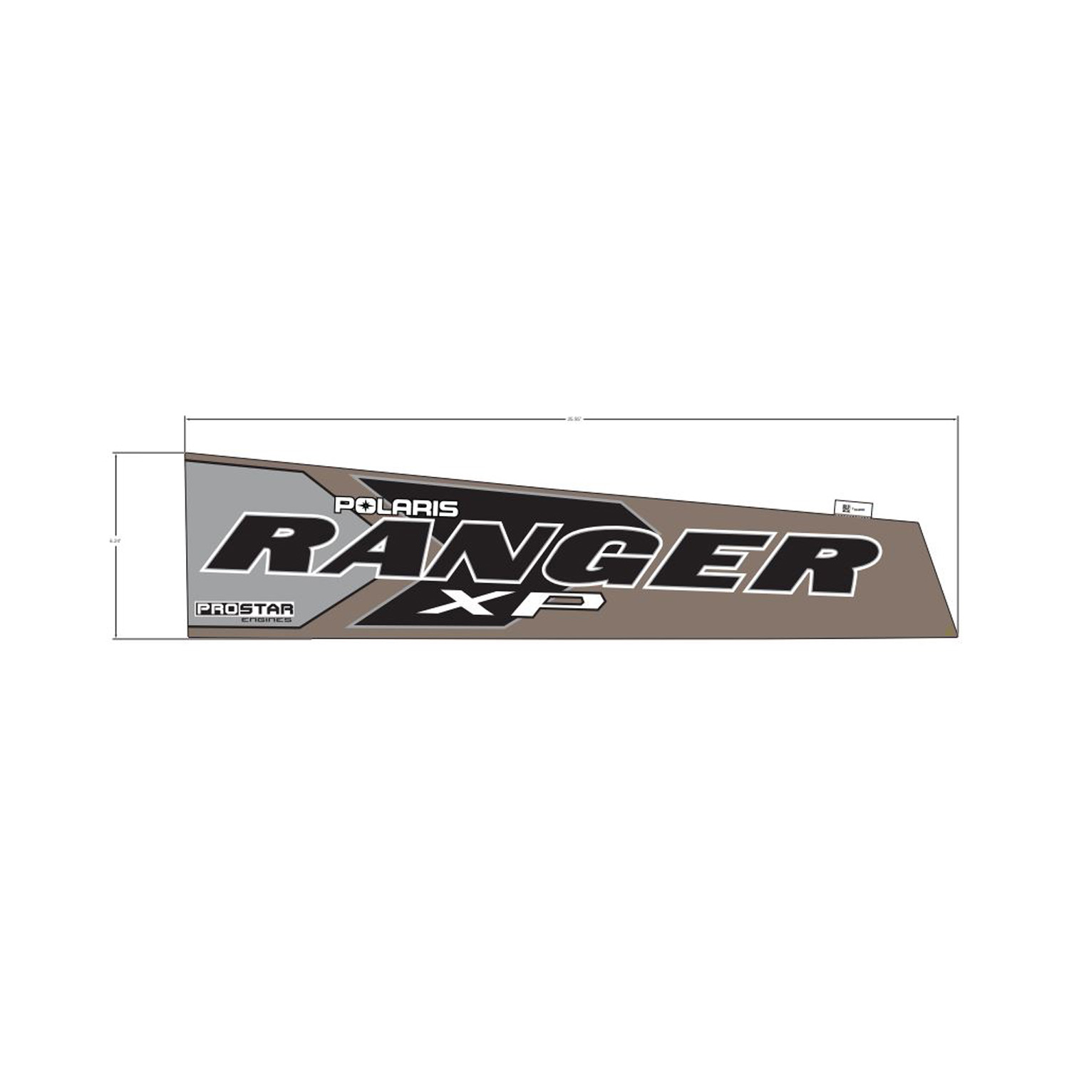 "XP" Box Decal, Right, Part 7184856 | Polaris RANGER
