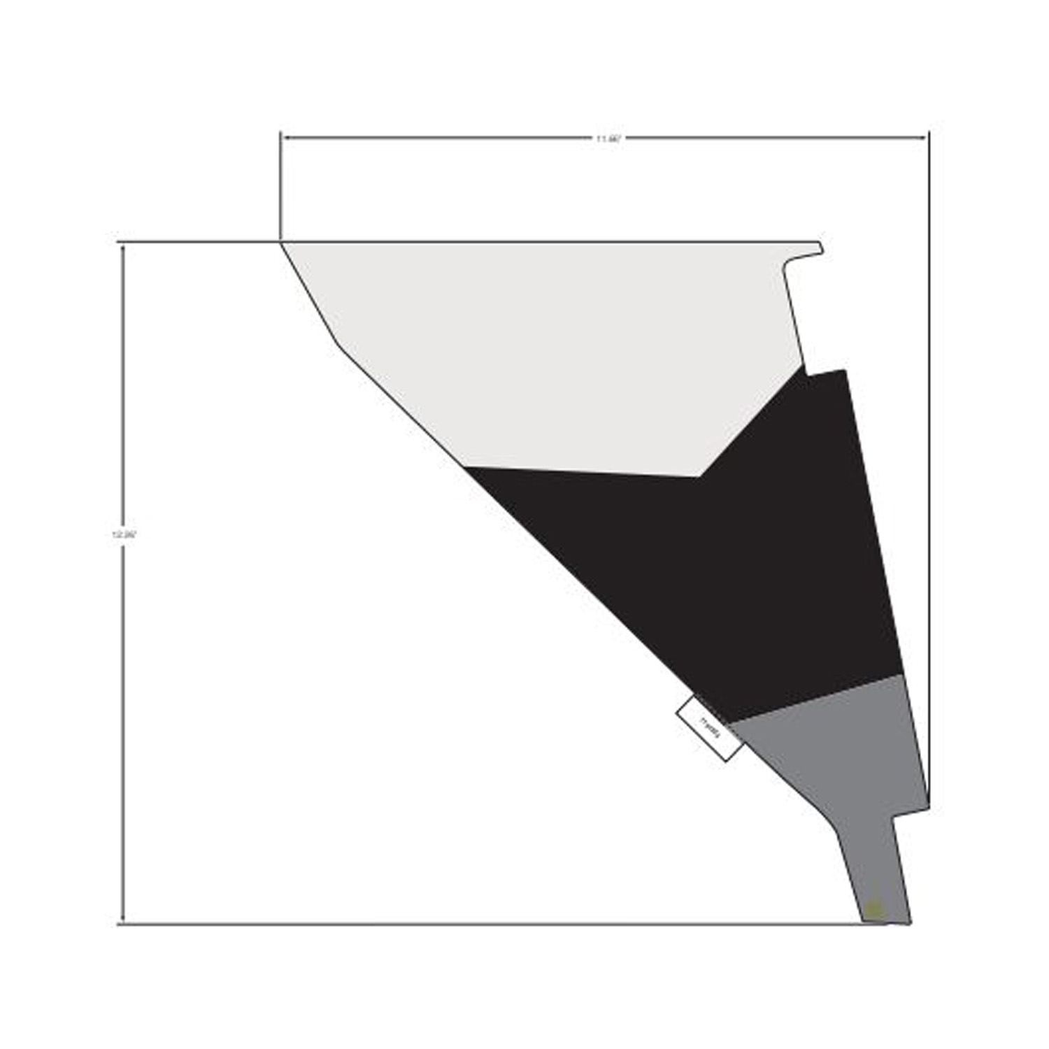 Bolster Decal Cover, Right, Part 7191323 | Polaris RZR