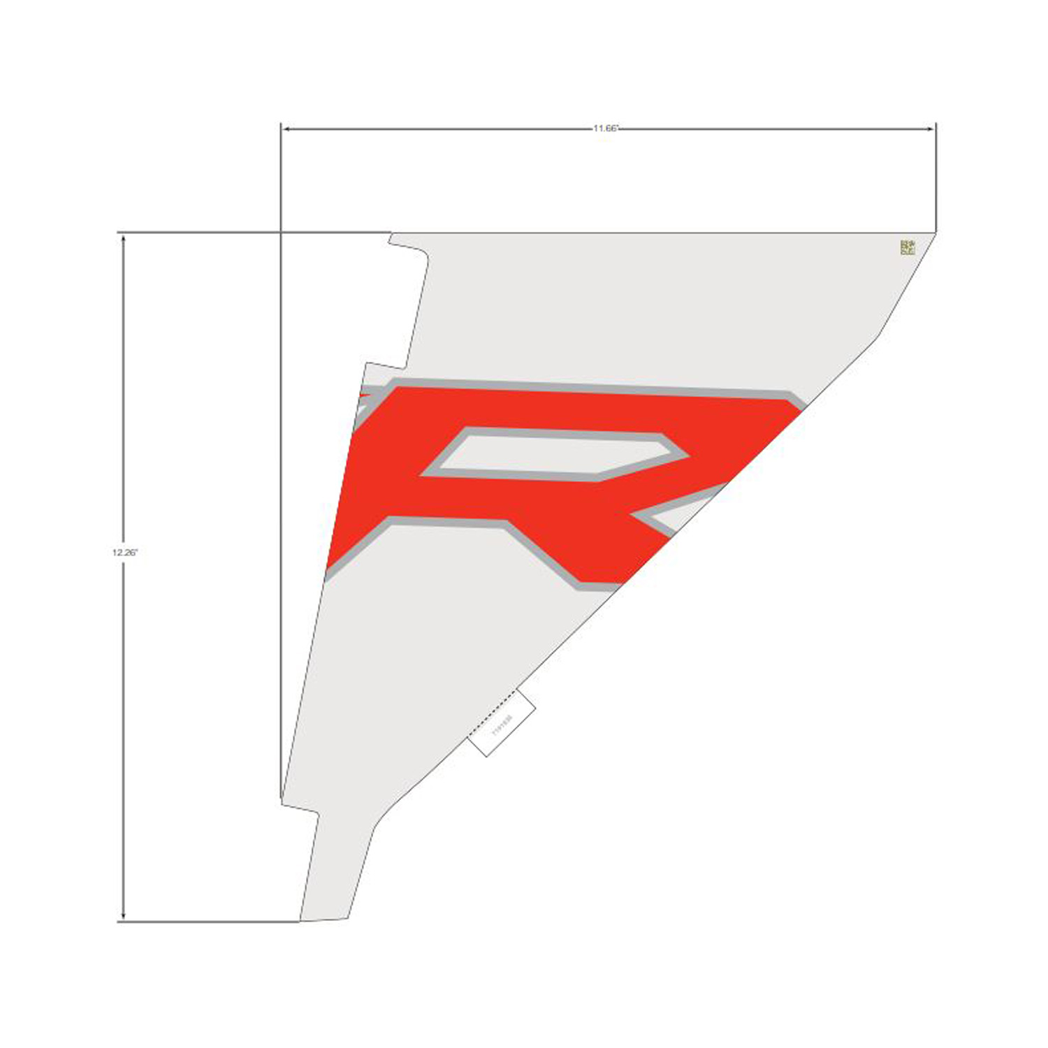 Bolster Cover Decal, Left, Part 7191638 | Polaris RZR