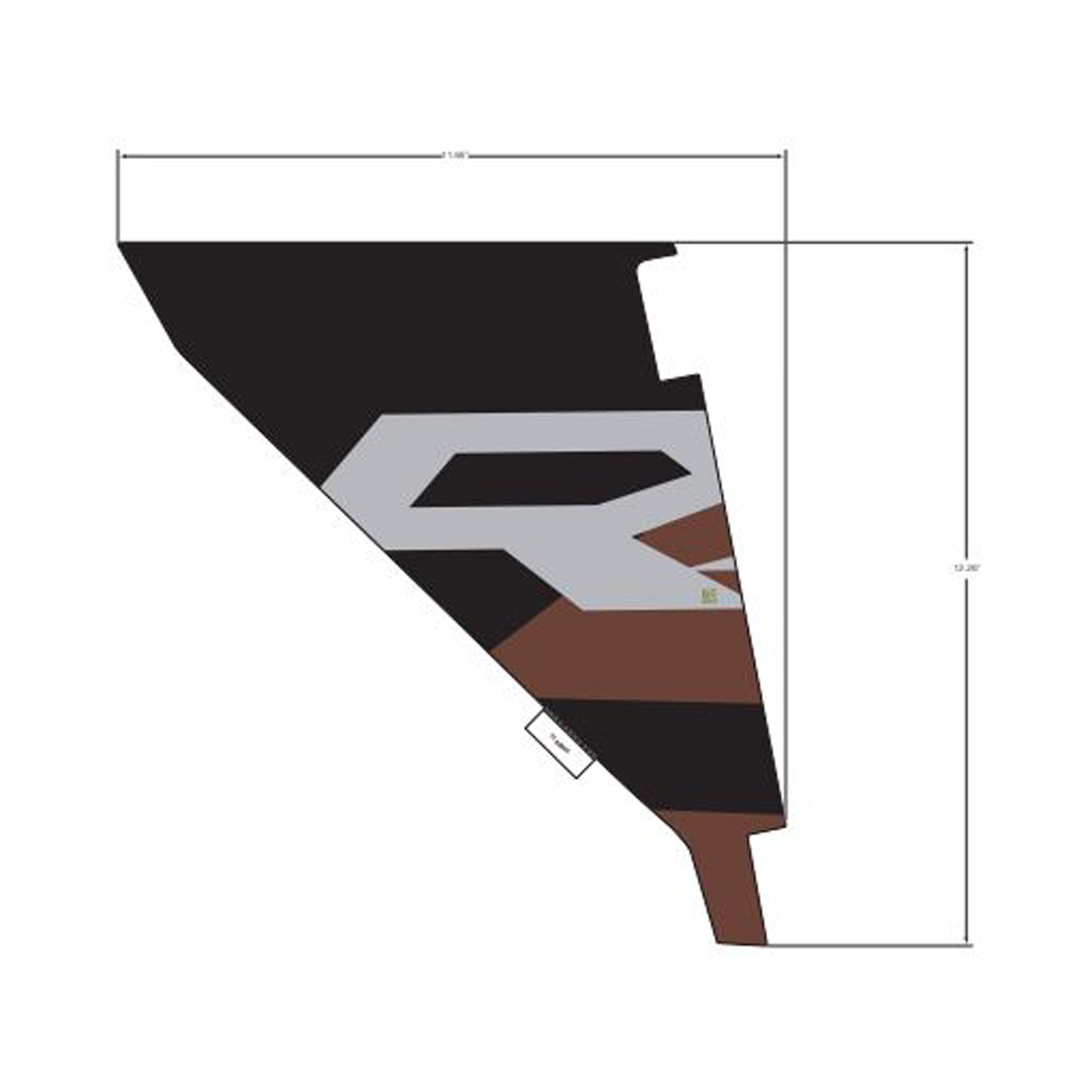 DECAL-COVER,BOLSTER,RH [EAK][EBK], Part 7193654 | Polaris RZR