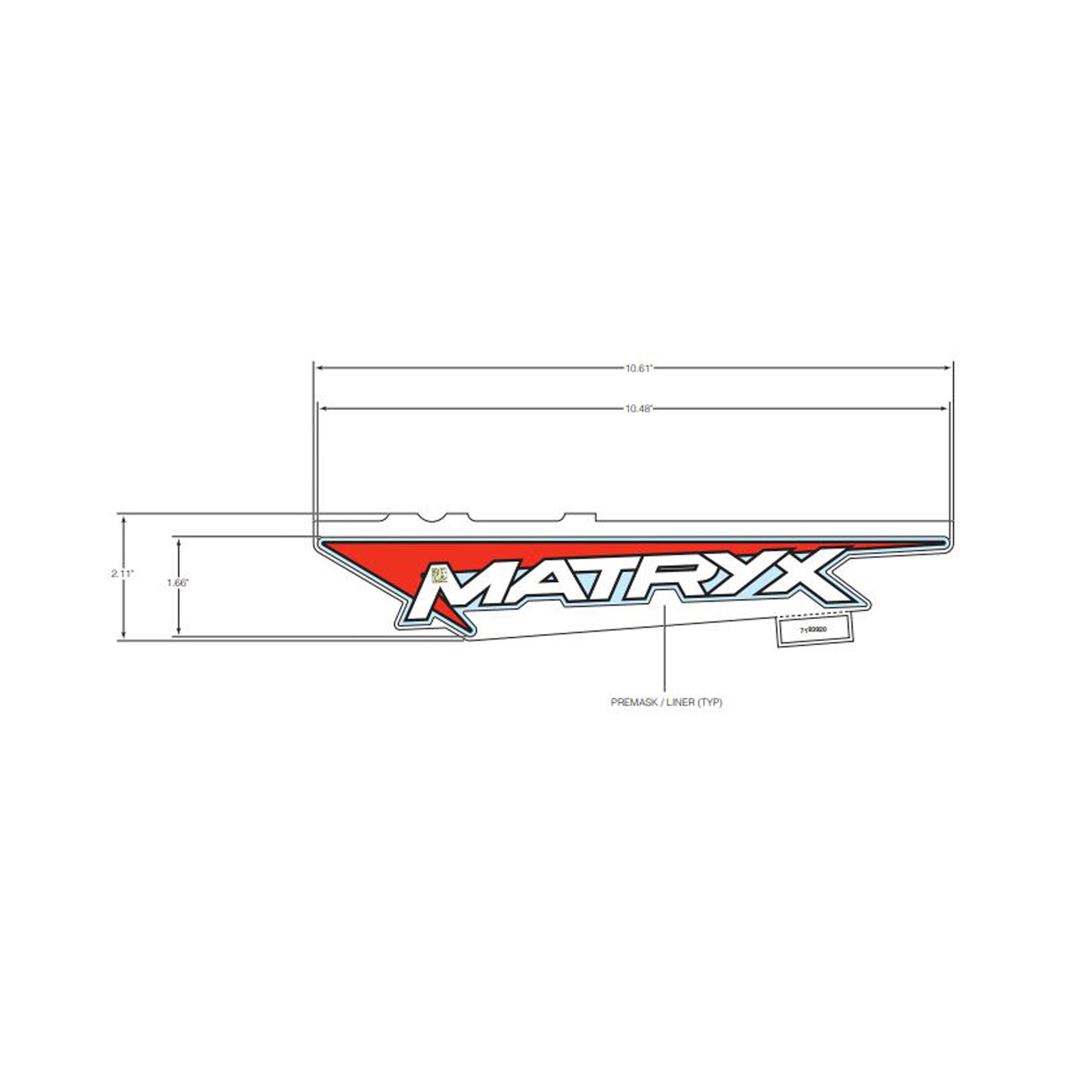 DECAL-TUNNEL,"MATRYX",LH Part 7193920, Part 7193920 | Polaris Snowmobiles