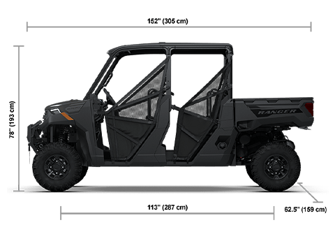 Specs: 2026 Polaris RANGER CREW 1000 Premium Granite Gray