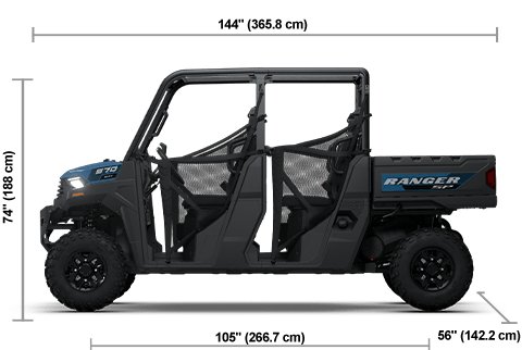 Specs: 2026 Polaris RANGER CREW SP 570 Premium Zenith Blue