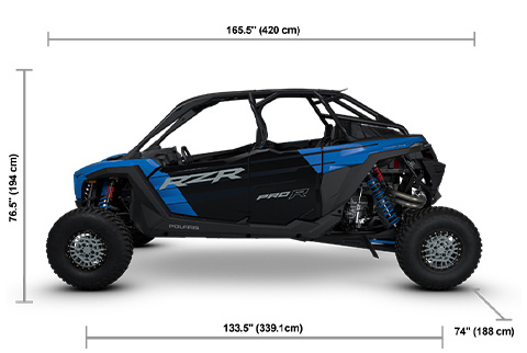 Spécifications : 2026 Polaris RZR Pro R 4 Ultra Edition Velocity Blue FR-CA