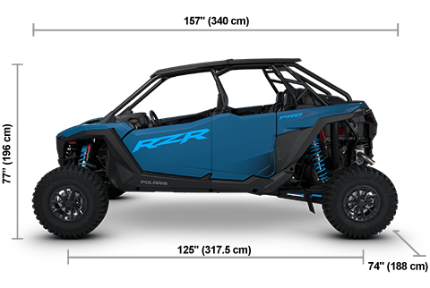 Especificaciones: 2026 Polaris RZR Pro S 4 Ultimate Earth Blue US